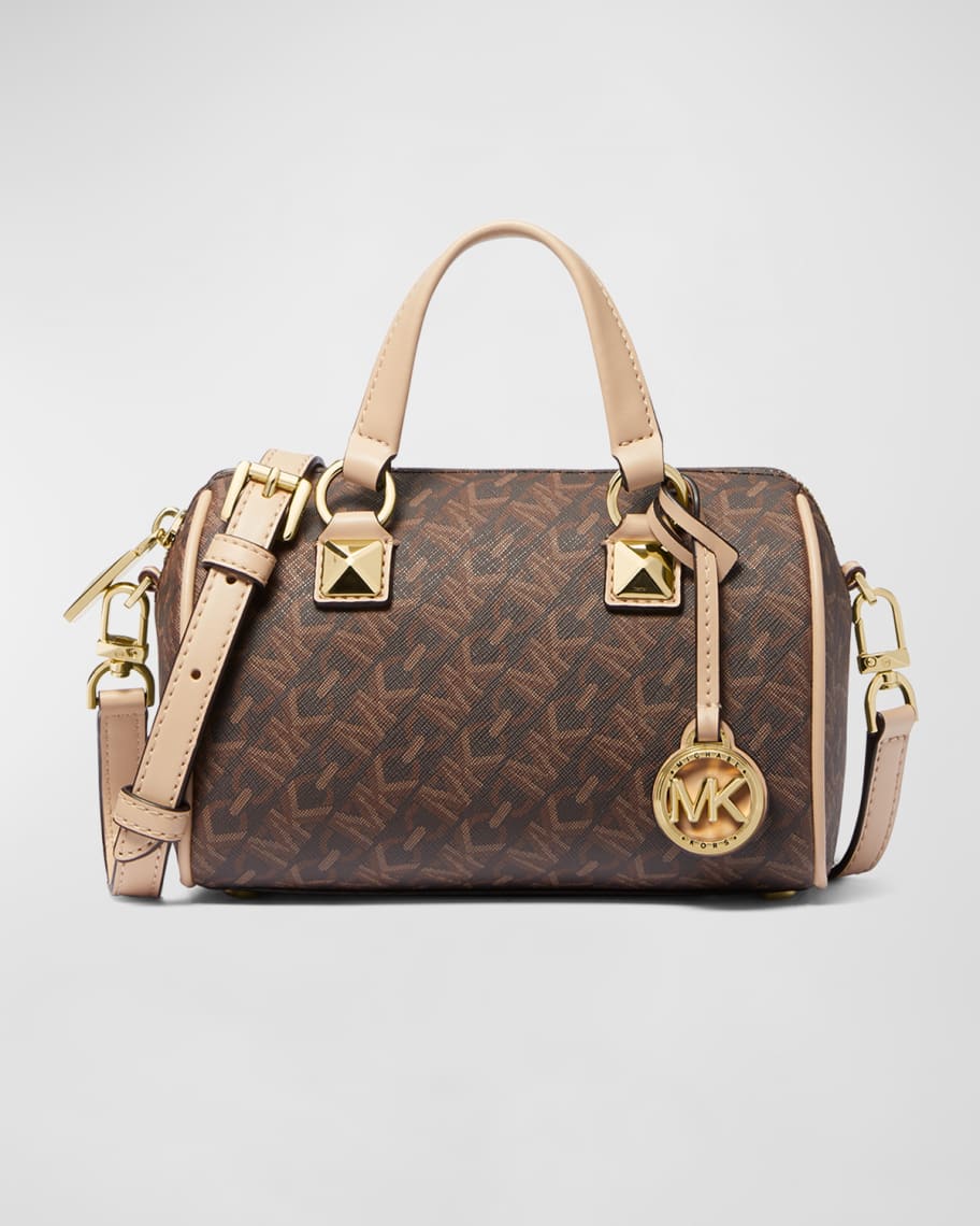 MICHAEL Michael Kors Small Monogram Zip Crossbody Bag | Neiman Marcus