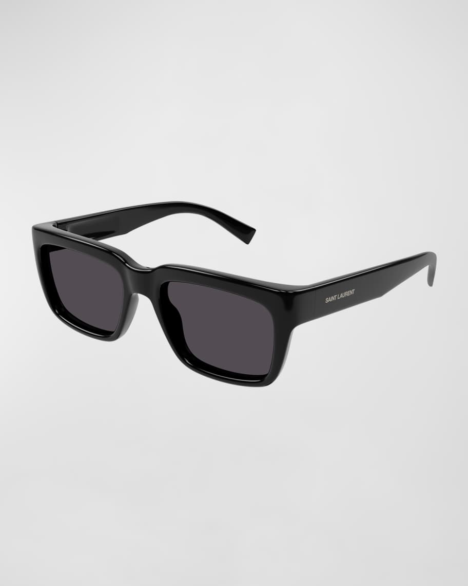 Saint Laurent Men's SL 615 Plastic Rectangle Sunglasses | Neiman Marcus