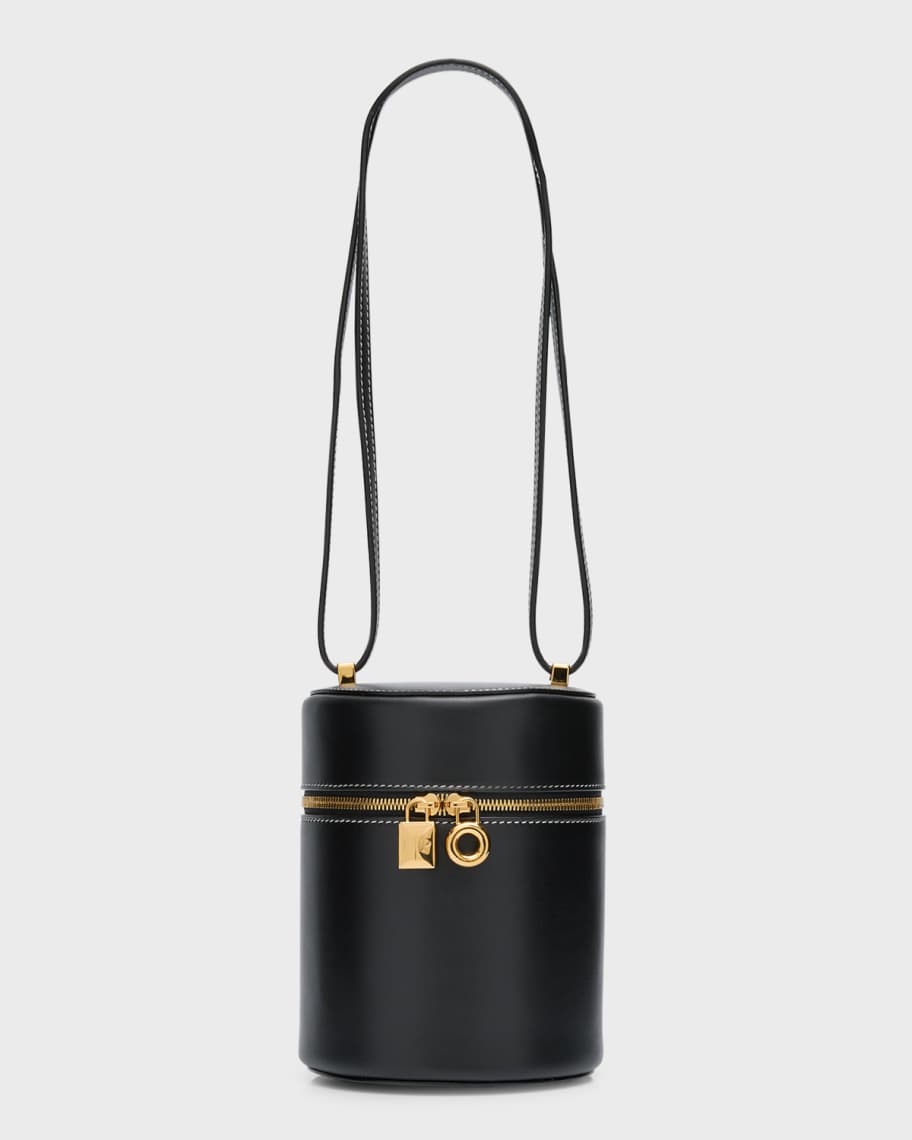 Loro Piana Extra Case Medium Saddle Leather Bucket Bag | Neiman Marcus
