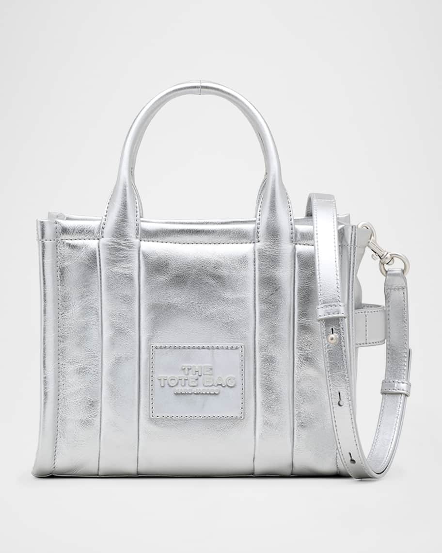 Marc Jacobs The Metallic Leather Small Tote Bag | Neiman Marcus