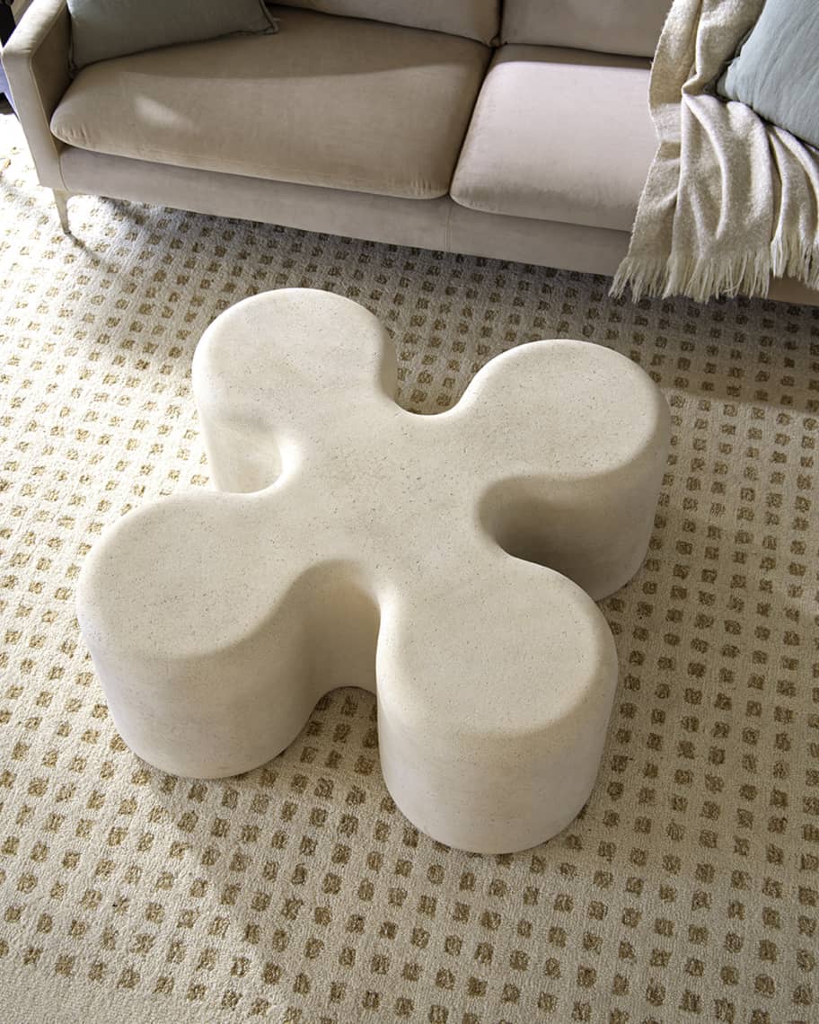 Phillips Collection Roman Stone Clover Coffee Table | Neiman Marcus