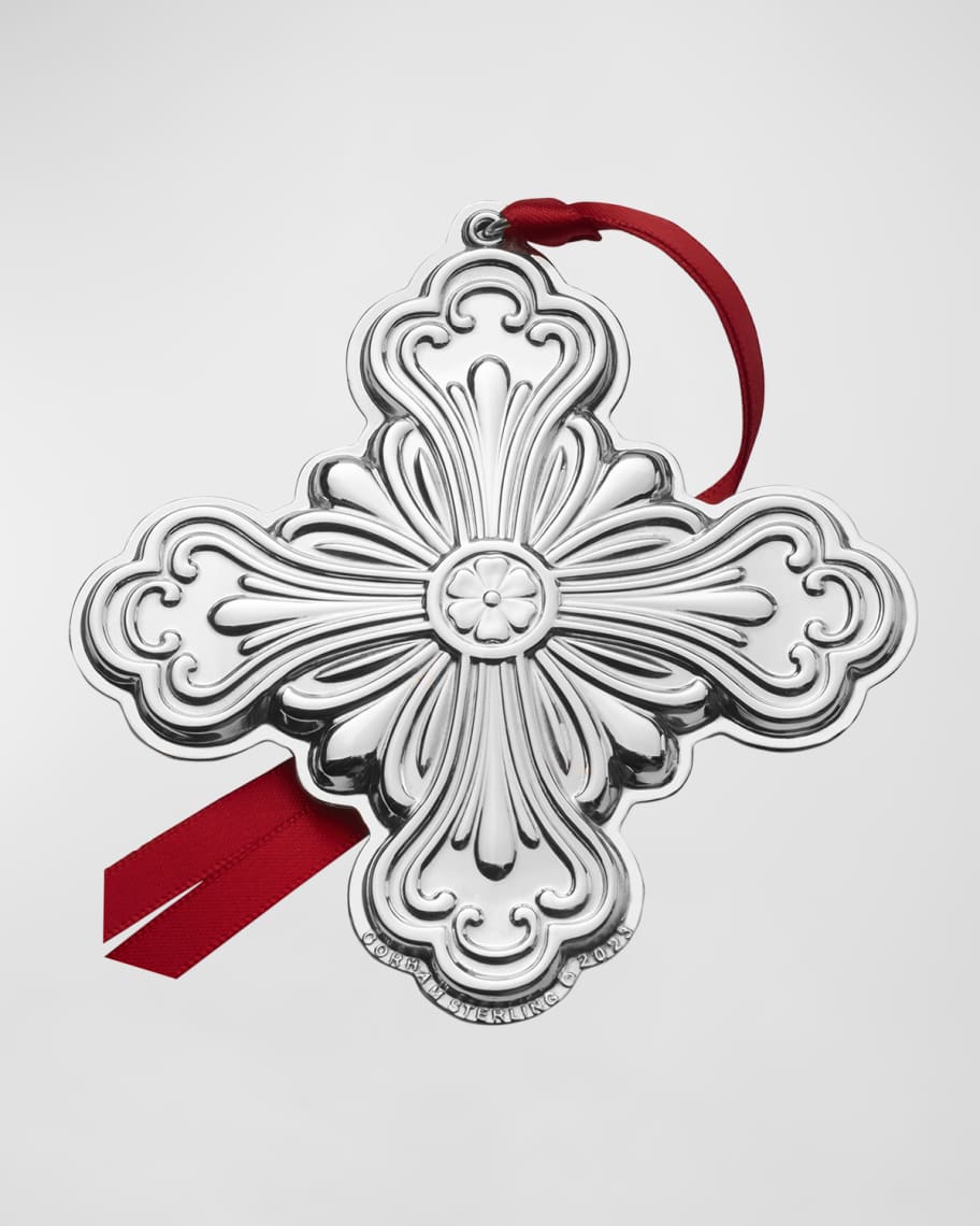 Gorham 2023 Sterling Silver Cross Christmas Ornament, 10th Edition ...