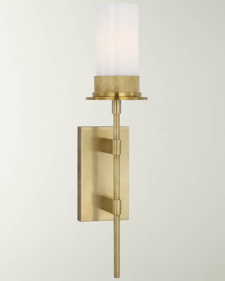 Visual Comfort Signature Beza 23" Antiqued Brass Tail Sconce by Ray ...