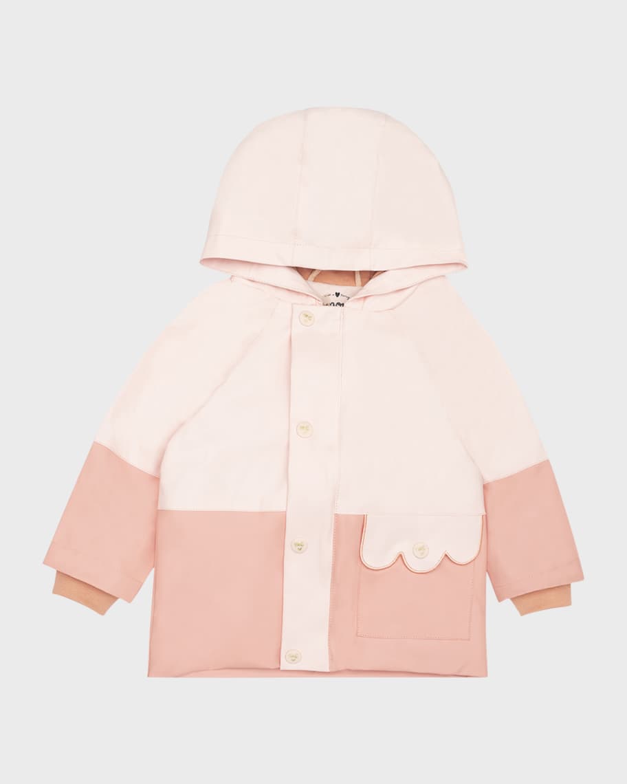 Mon Coeur Girl's Colorblock Raincoat, Size 3M-24M | Neiman Marcus
