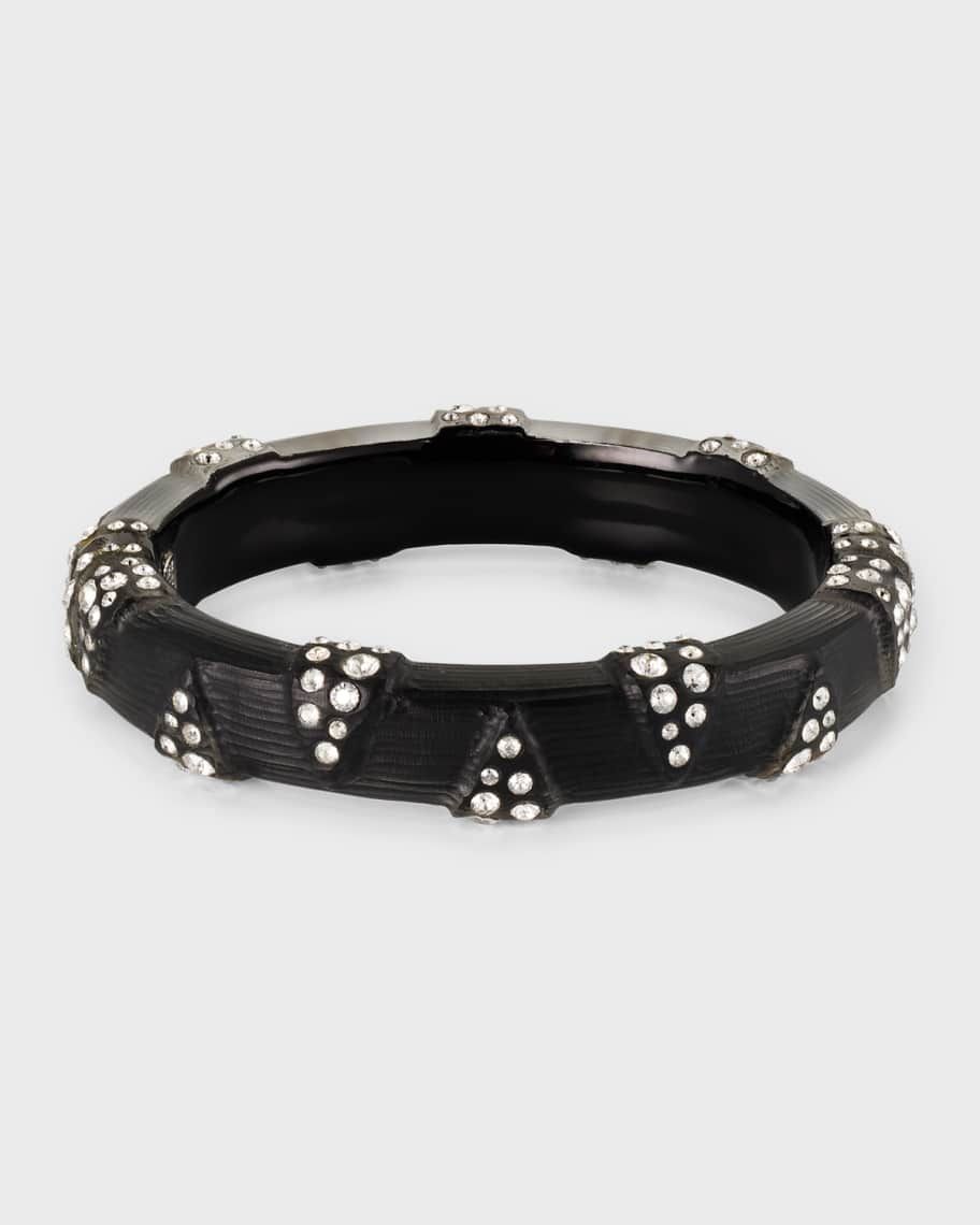 Alexis Bittar Punk Deco Lucite Crystal Hinge Bracelet | Neiman Marcus