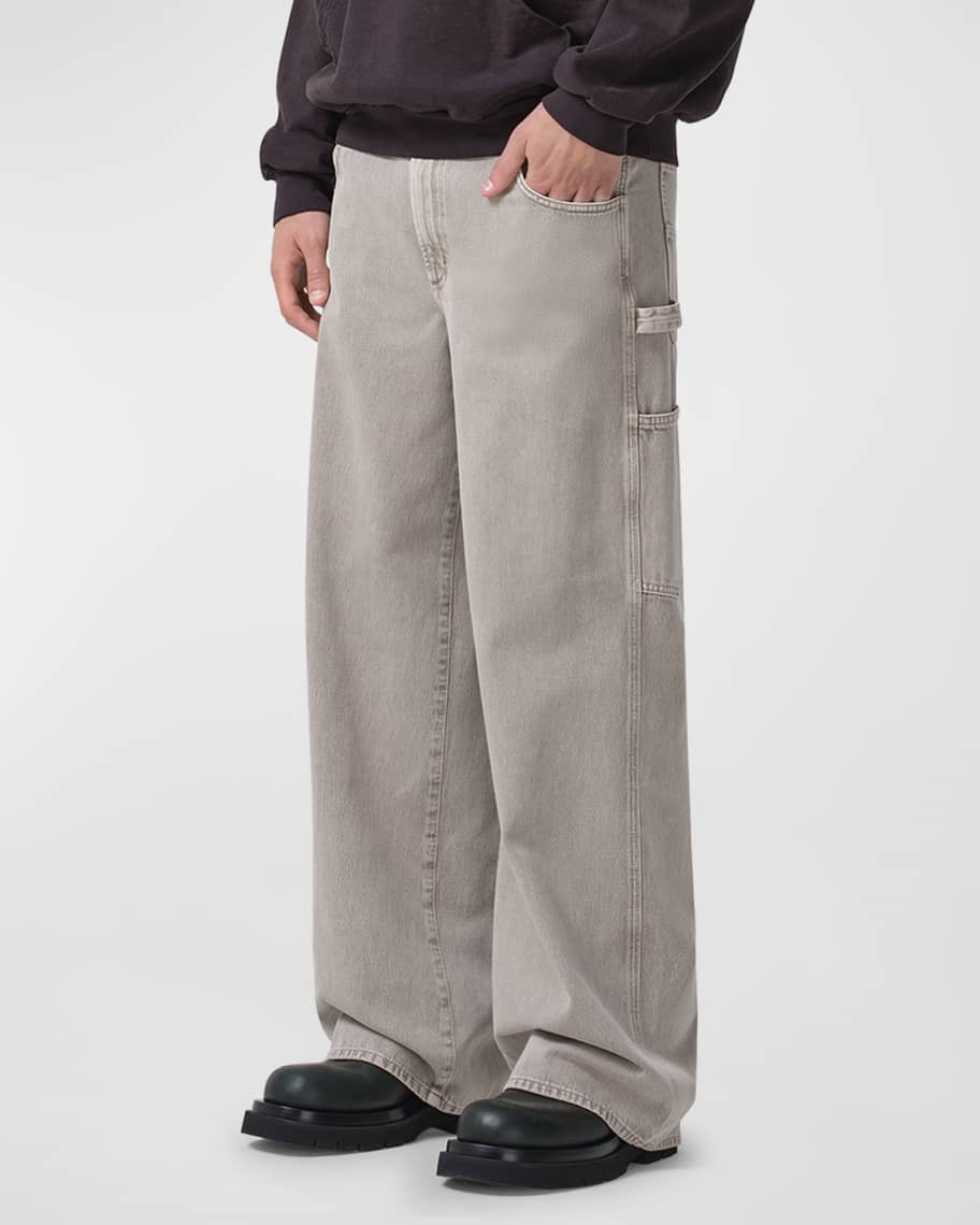 AGOLDE Men's Otto Wide-Leg Carpenter Jeans | Neiman Marcus
