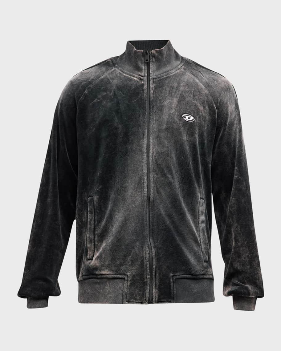 Diesel Men's S-Raband Faded Chenille Tracksuit Top | Neiman Marcus