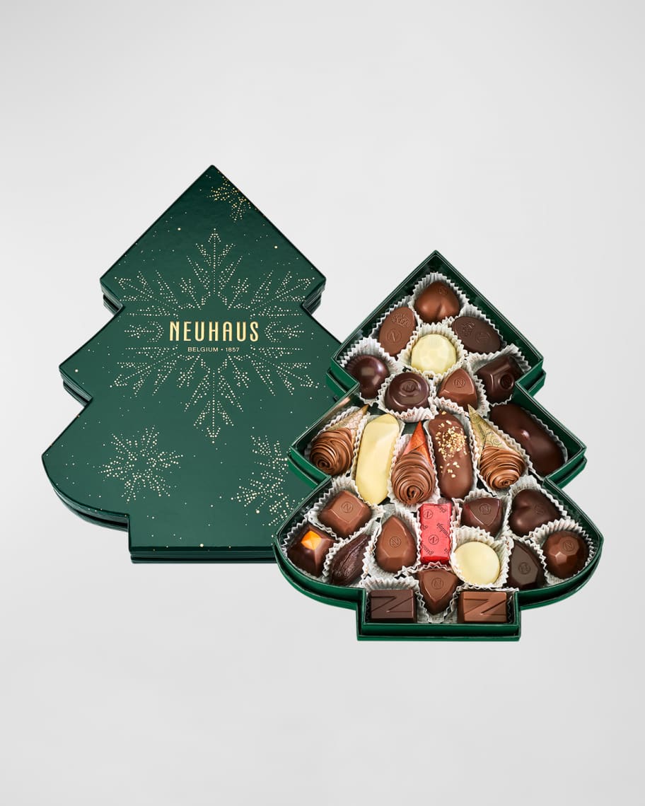Neuhaus Chocolate 27-Piece Christmas Tree Chocolate Gift Box | Neiman ...