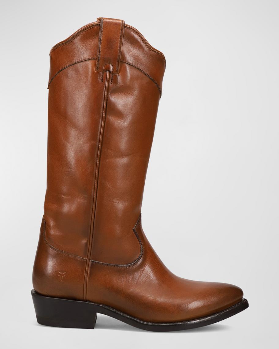 Frye Billy Daisy Leather Tall Western Boots | Neiman Marcus