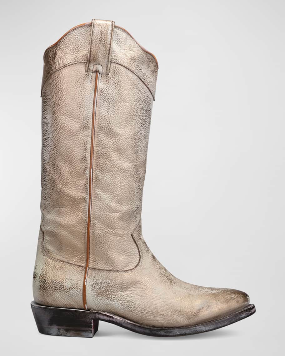 Frye Billy Daisy Leather Tall Western Boots | Neiman Marcus