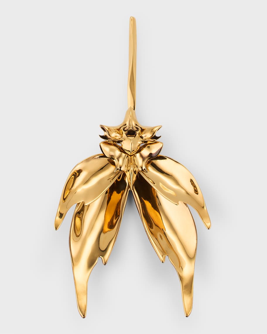 McQueen Dissected Orchid Stick Earring, Single | Neiman Marcus