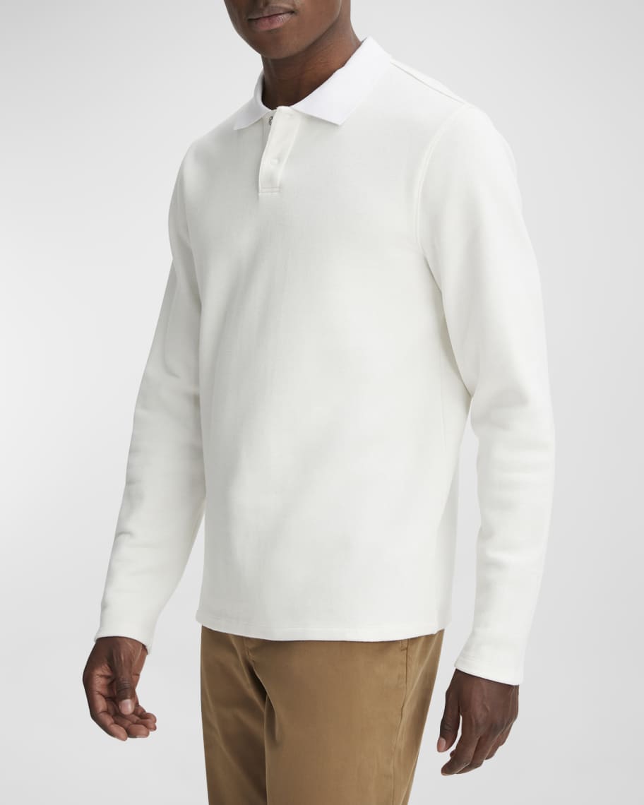 Vince Men's Double-Knit Pique Polo Shirt | Neiman Marcus