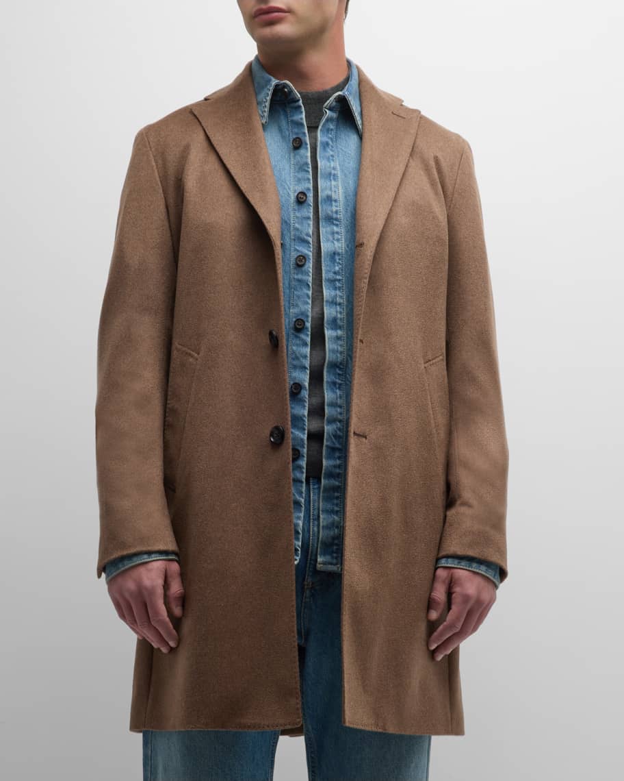 Neiman Marcus Men's Cashmere Topcoat | Neiman Marcus
