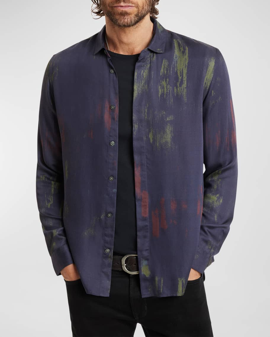 John Varvatos Men's Rodney Abstract Shadow-Print Sport Shirt | Neiman ...