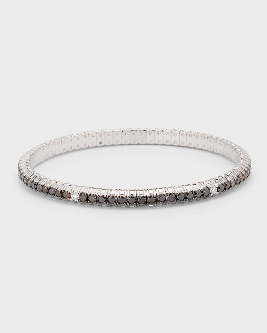 ZYDO 18K White Gold Bracelet with Black and White Diamonds | Neiman Marcus