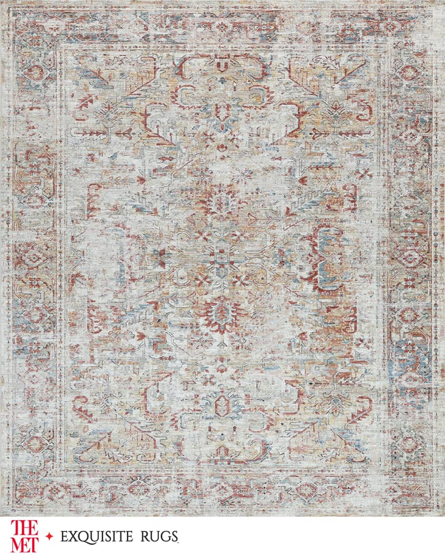 Exquisite Rugs Antique Loom Cream & Rust Rug, 3' x 12' | Neiman Marcus
