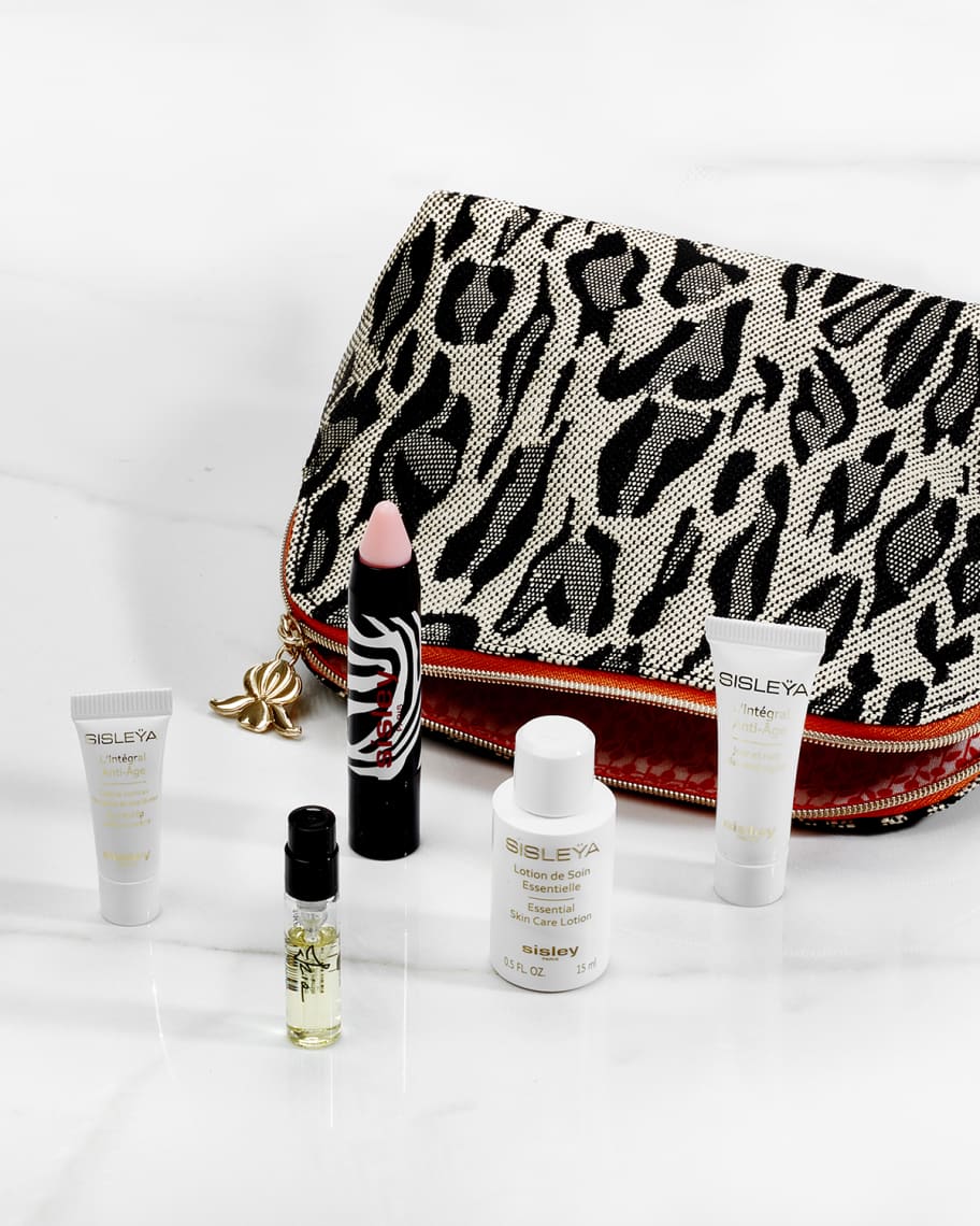 Sisley Paris Sisleya Gift Set in Leopard-Print Pouch, Yours with any ...