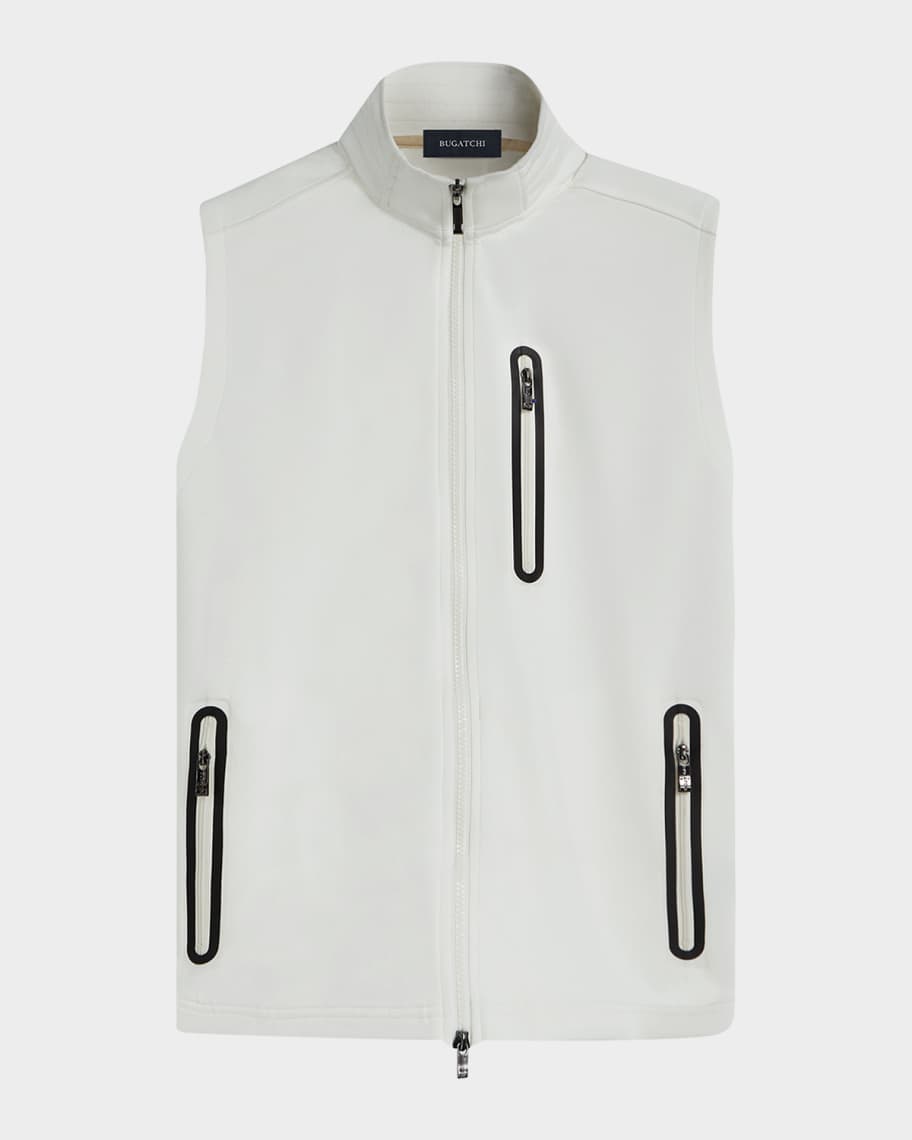 Bugatchi Men's Mock-Neck Knit Vest | Neiman Marcus