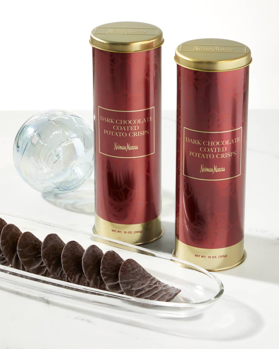 Neiman Marcus Duo Dark Chocolate Coated Potato Chips, Set of 2 | Neiman ...