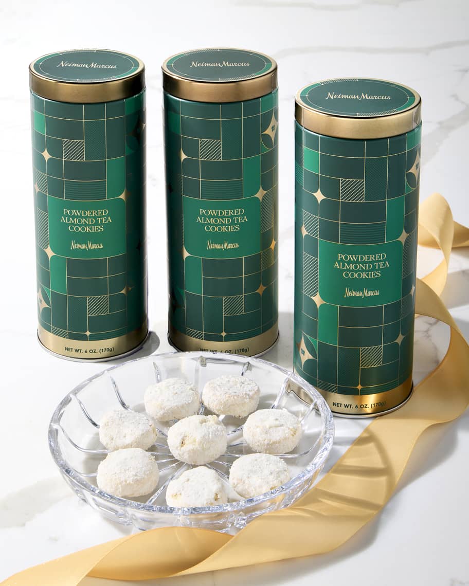 Neiman Marcus Almond Tea Cookie Tins, Set of 3 | Neiman Marcus