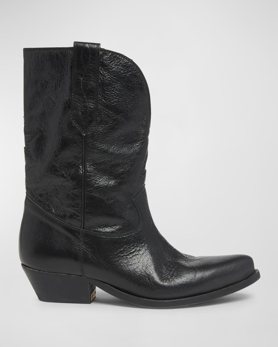 Golden Goose Wish Star Leather Cowboy Boots | Neiman Marcus