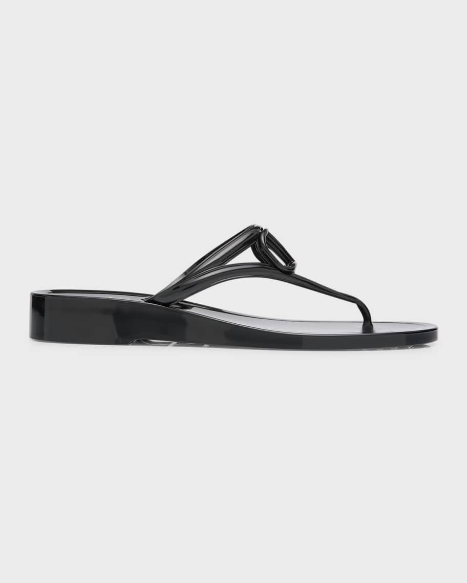 Valentino Garavani Vlogo Thong Pool Sandals Neiman Marcus