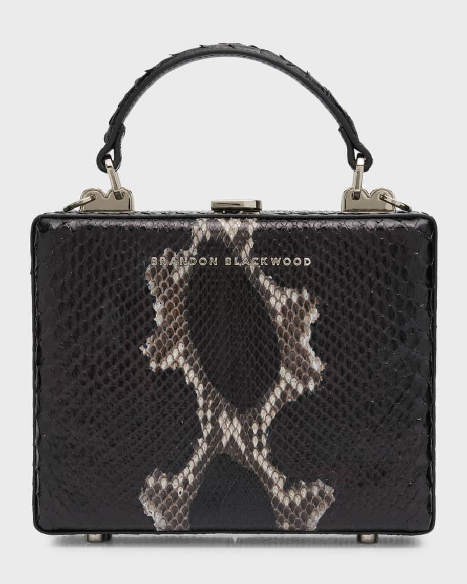 Brandon Blackwood Kendrick Trunk Python Top-Handle Bag | Neiman Marcus