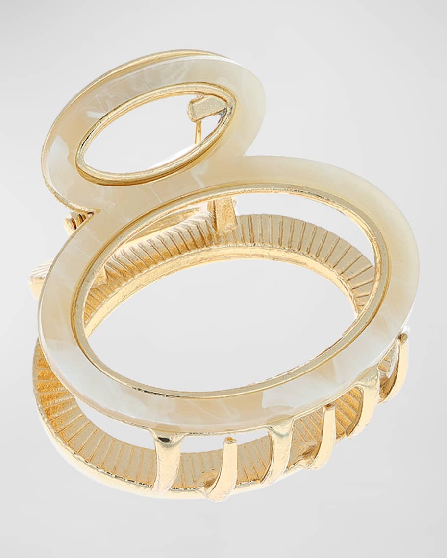 L. Erickson Hazel Round Jaw Clip | Neiman Marcus