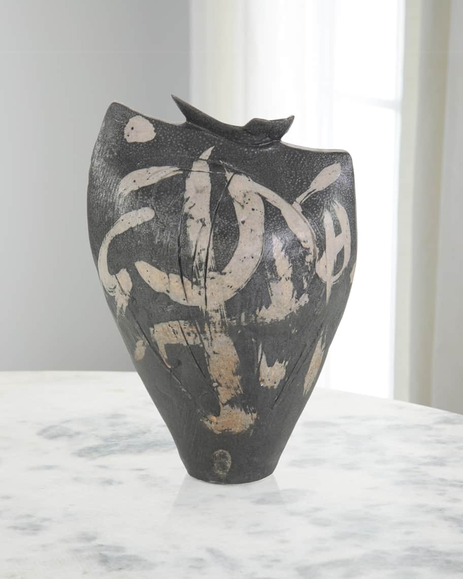 John-Richard Collection Calligraphy Vase I | Neiman Marcus