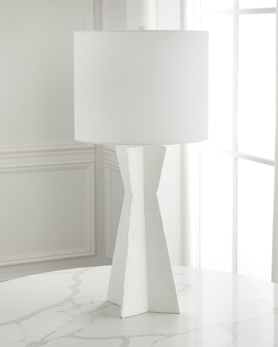 Old World Design Millington White Gesso Lamp | Neiman Marcus