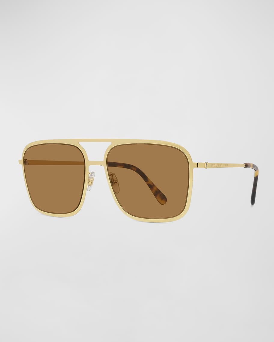 Stella McCartney Pilot Metal Alloy & Plastic Aviator Sunglasses ...