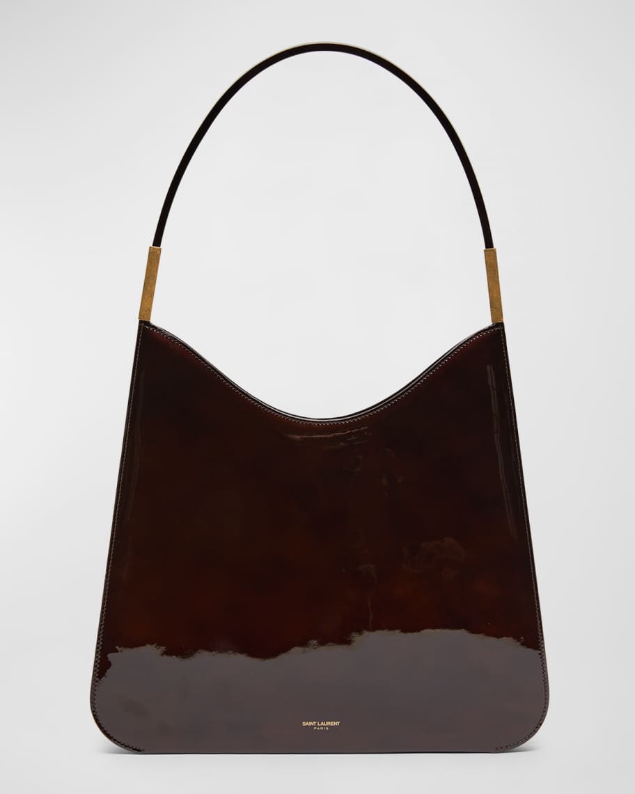 Saint Laurent Sadie Shoulder Bag in Patent Leather | Neiman Marcus