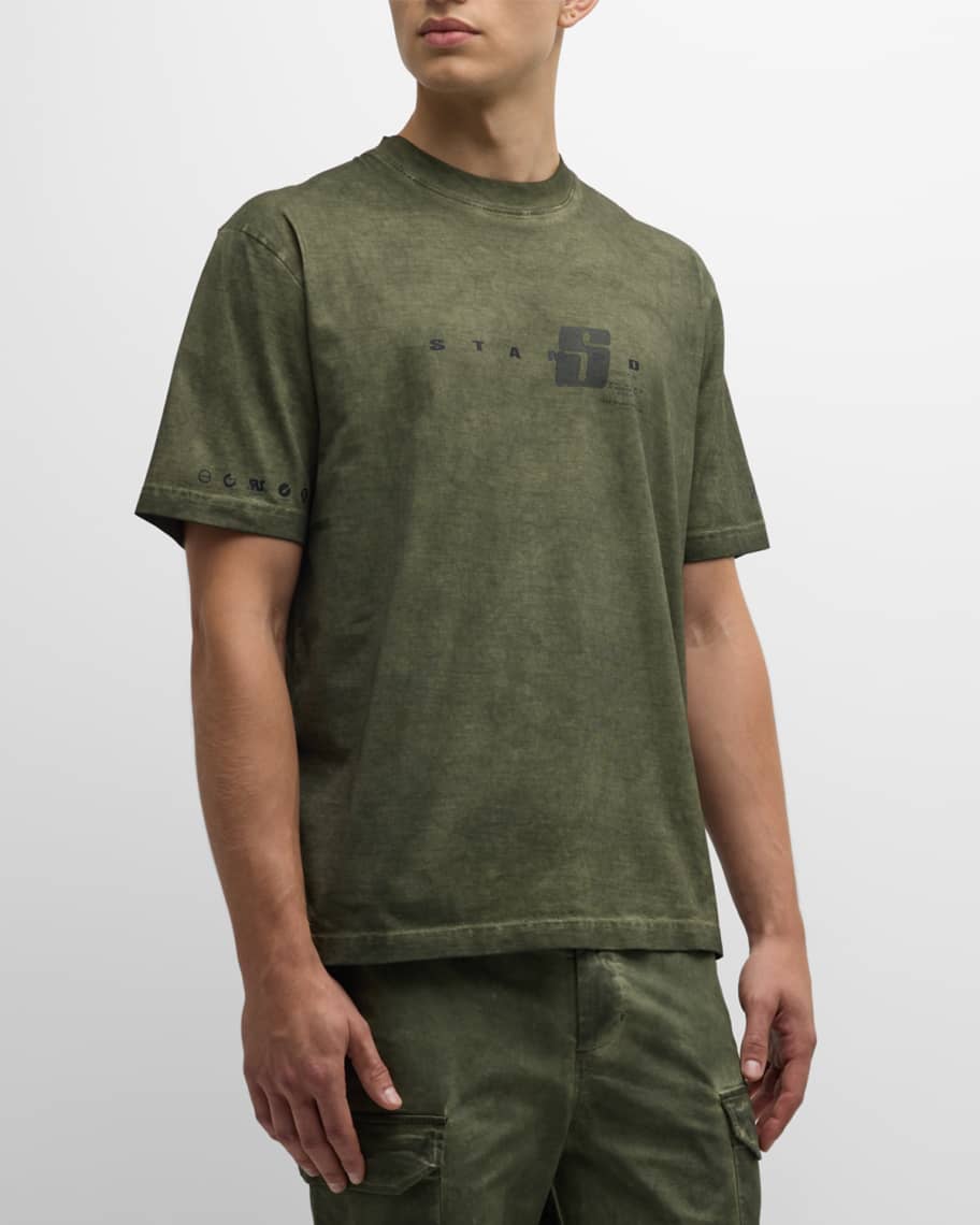 Stampd Men's Oil Washed Relaxed T-Shirt | Neiman Marcus