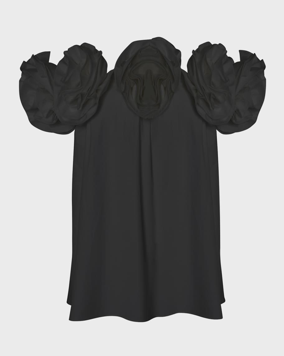 Carolina Herrera Rosette Off-Shoulder Top | Neiman Marcus