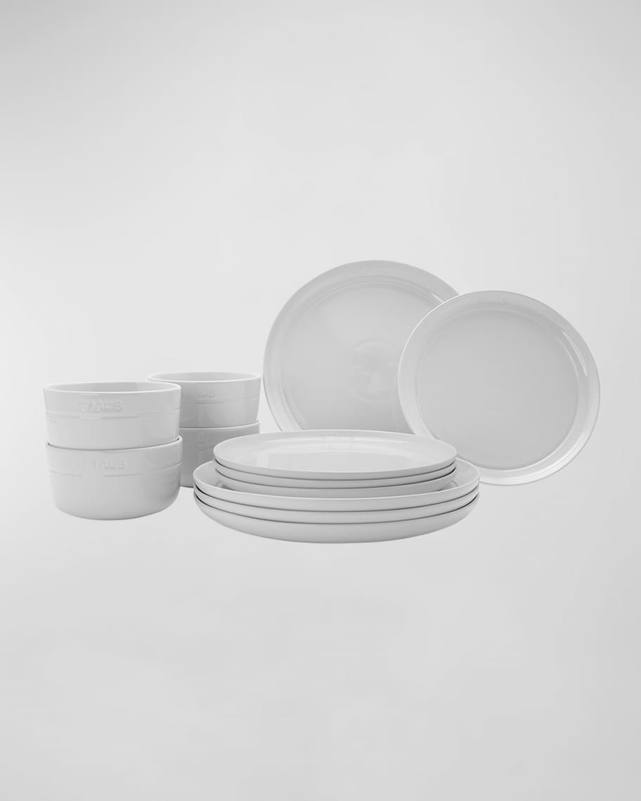 Staub Ceramic 12-Piece Dinnerware Set | Neiman Marcus