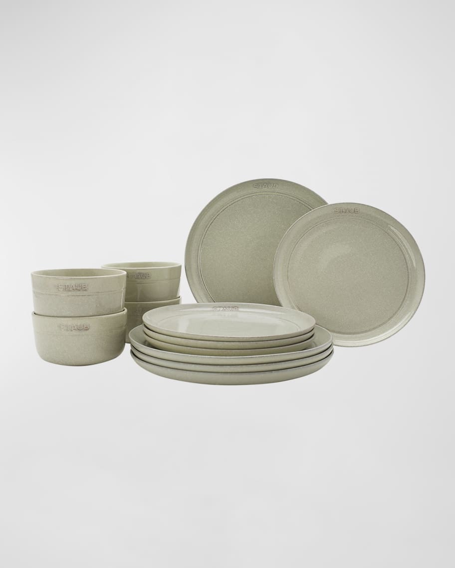 Staub Ceramic 12-Piece Dinnerware Set | Neiman Marcus