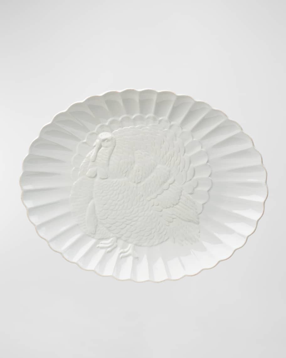 Lenox French Perle Carved Turkey Platter | Neiman Marcus