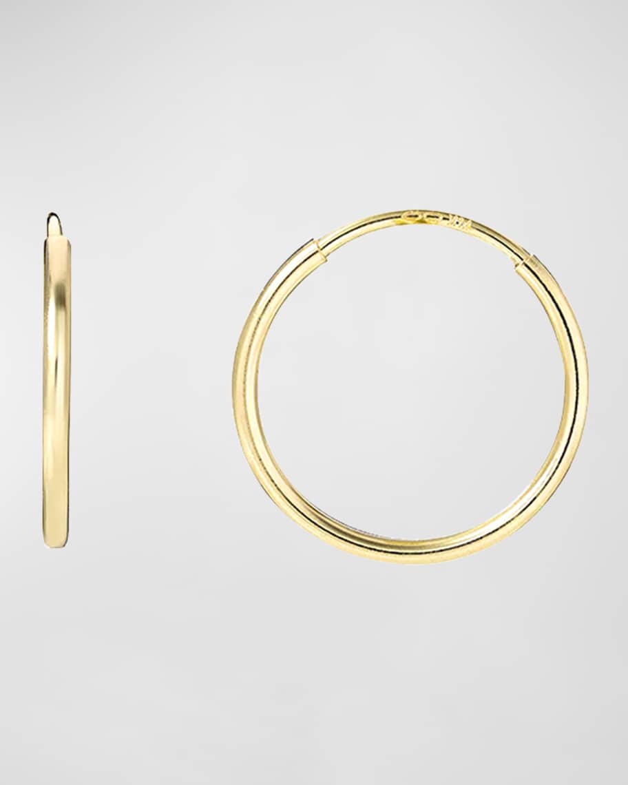 Zoe Lev Jewelry 14K Gold Mini Thread Hoop Earrings | Neiman Marcus