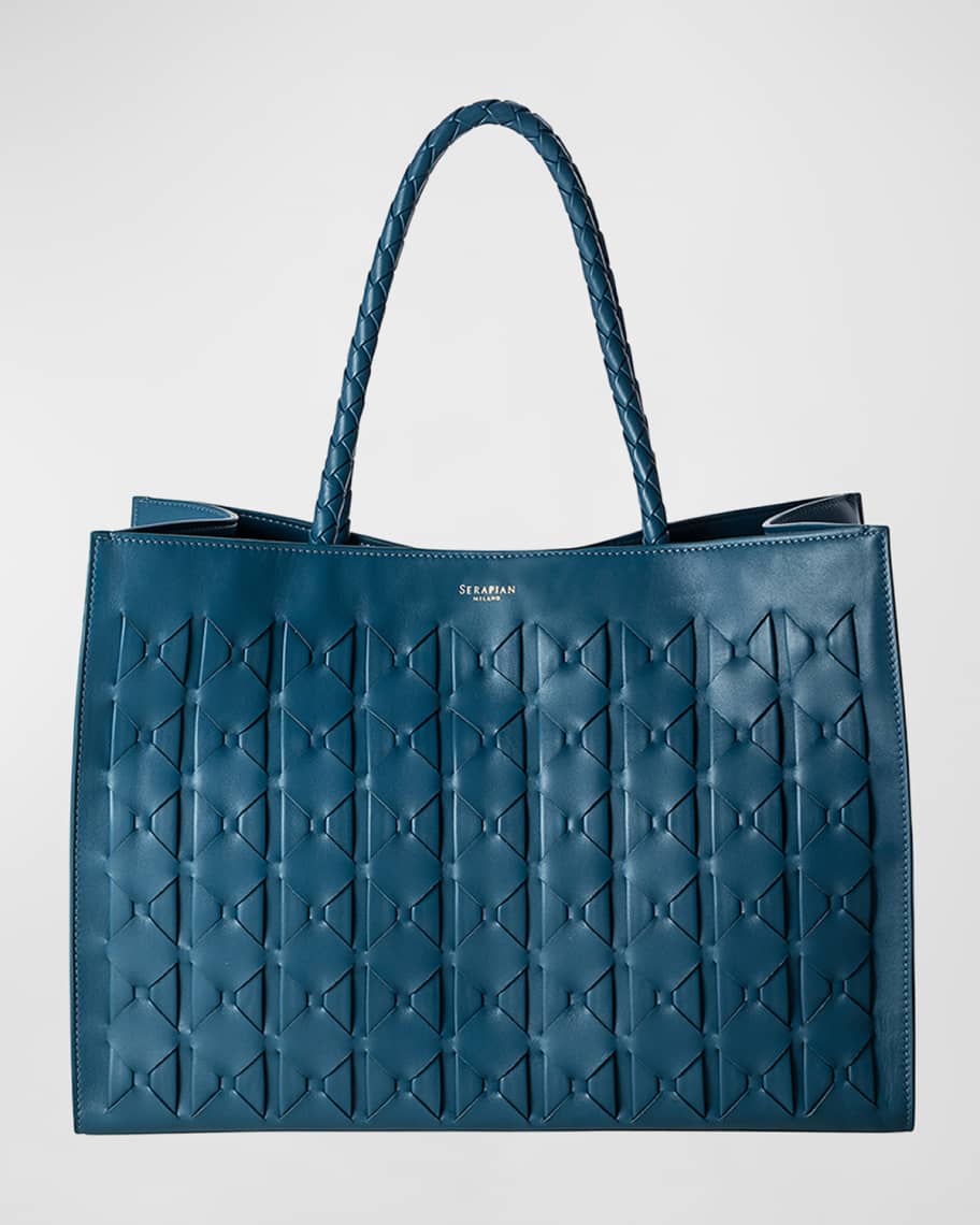 Serapian Mosaic Leather Tote Bag | Neiman Marcus