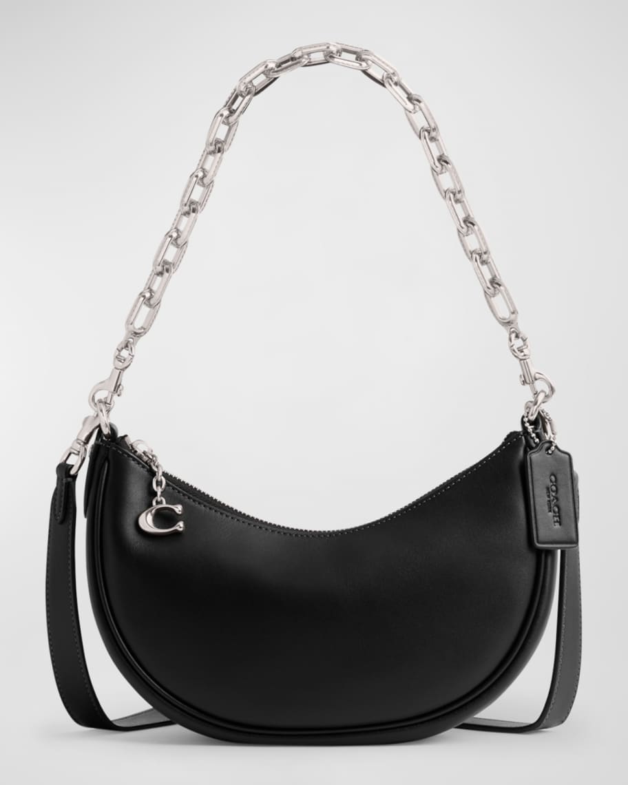 Coach Crescent Glovetanned Leather Shoulder Bag | Neiman Marcus