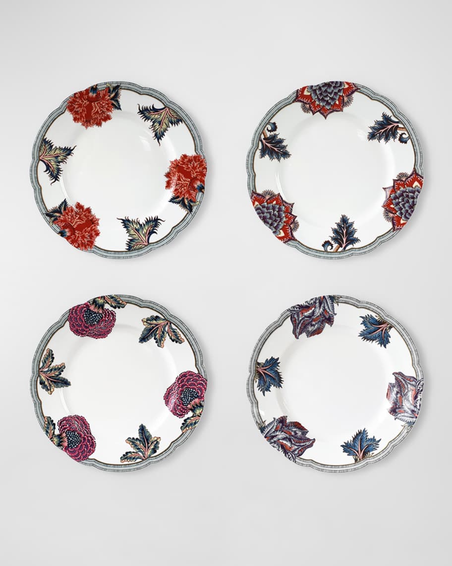 Bernardaud Braquenie Assorted Dinner Plates, Set of 4 | Neiman Marcus