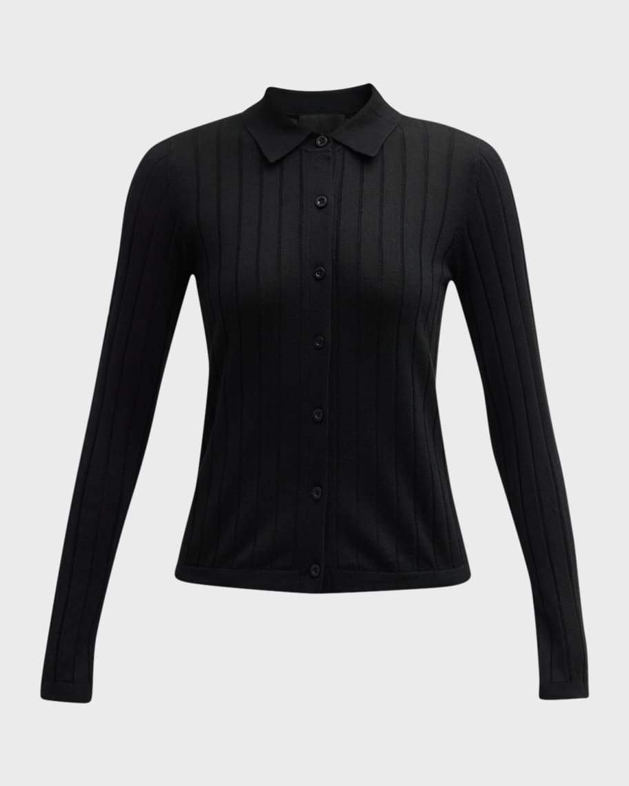Nili Lotan Alivia Slim Wool Cashmere Cardigan | Neiman Marcus