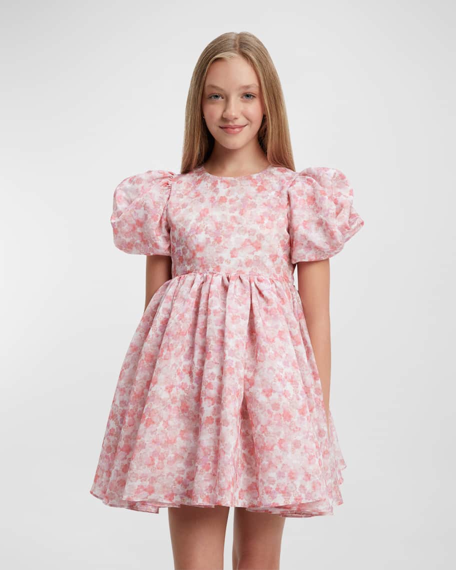 Bardot Junior Girl's Floral-Print Mini Poof Dress, Size 4-10 | Neiman ...