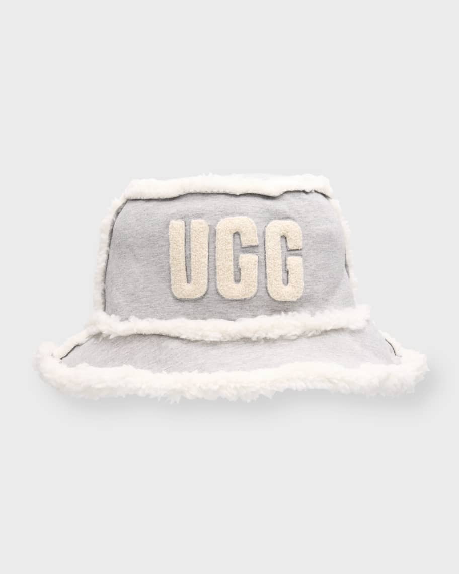 UGG Logo Fleece Bucket Hat | Neiman Marcus