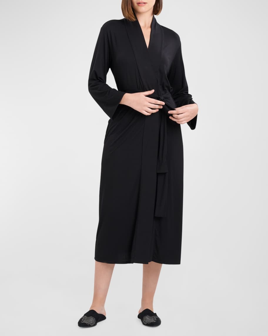 Natori Feathers Elements Long Jersey Robe | Neiman Marcus