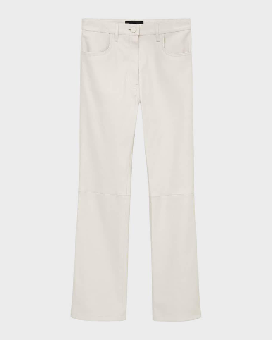Joseph Duke Cropped High-Rise Leather Pants | Neiman Marcus