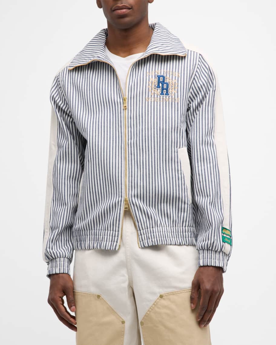 Puma x RHUIGI Men's Cotton Stripe Summer Jacket | Neiman Marcus