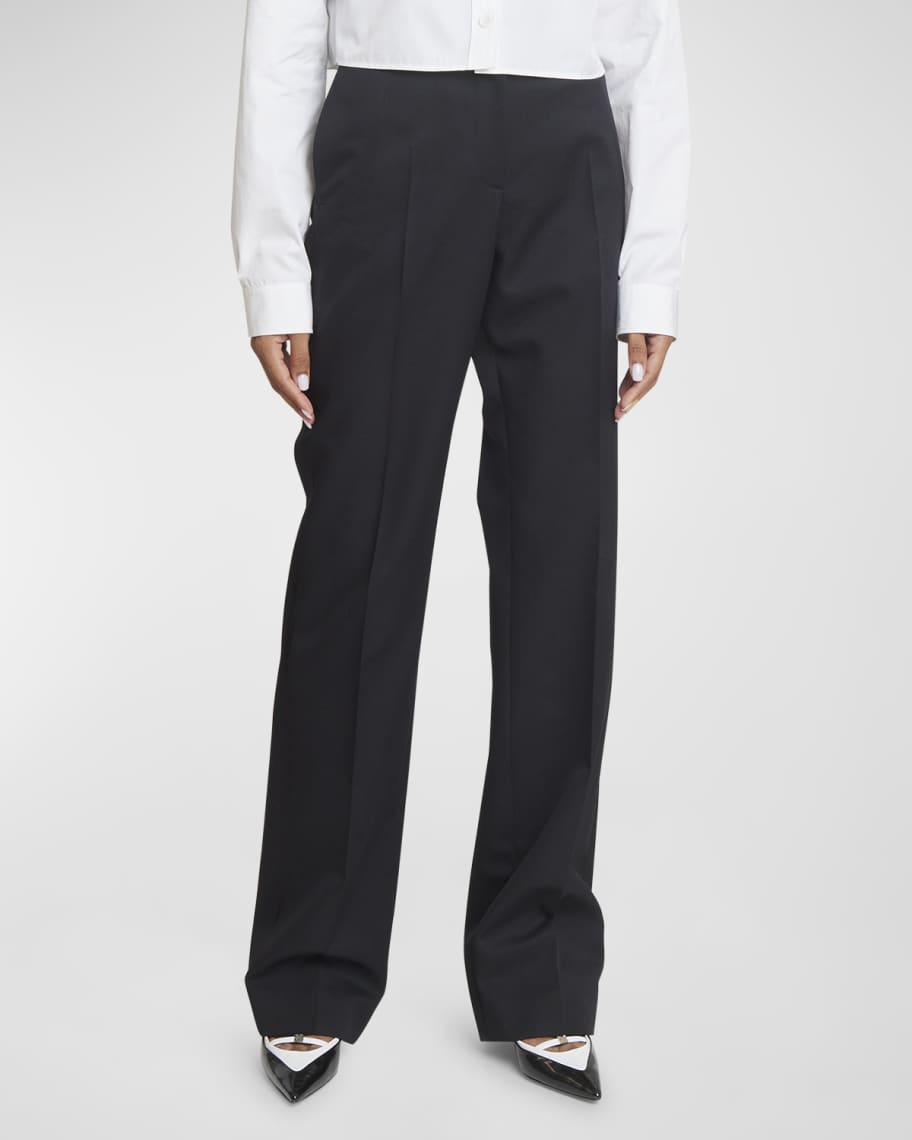 Givenchy Straight-Leg Formal Wool Trousers | Neiman Marcus