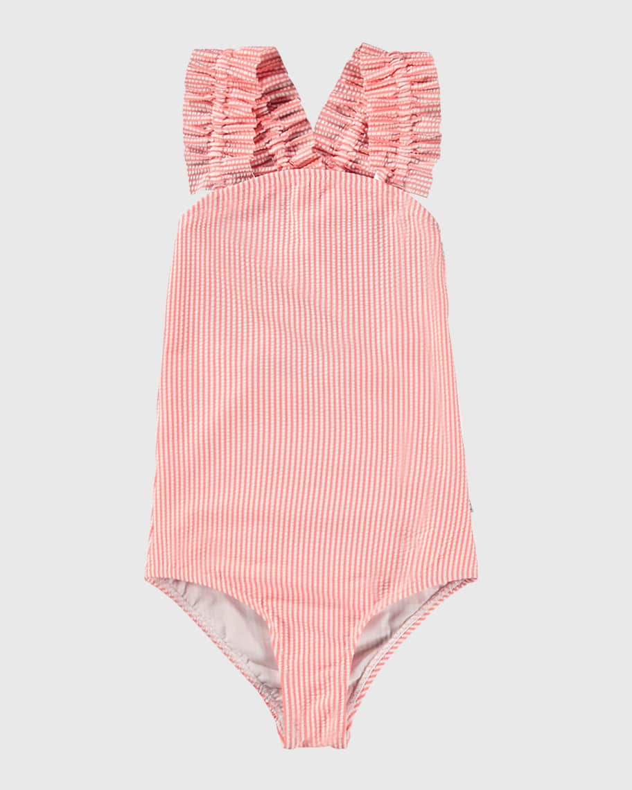 Molo Girl's Nitika Striped One Piece Swimsuit, Size 8-12 | Neiman Marcus Molo Girl's Nitika Striped One Piece Swimsuit, Size 8-12 | Neiman Marcus