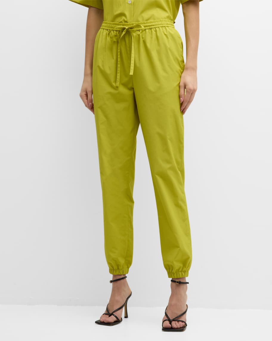 Natori Cropped Cotton Poplin Pants | Neiman Marcus
